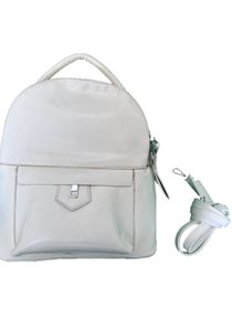 High-end Womans Backpacks made of soft PU leather for everyday .(Grey ...