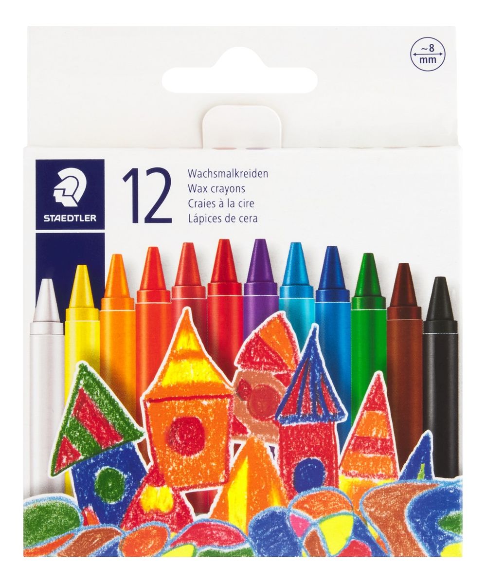 Staedtler 8mm Round Wax Crayons 12 Pack | Shop Today. Get it Tomorrow ...
