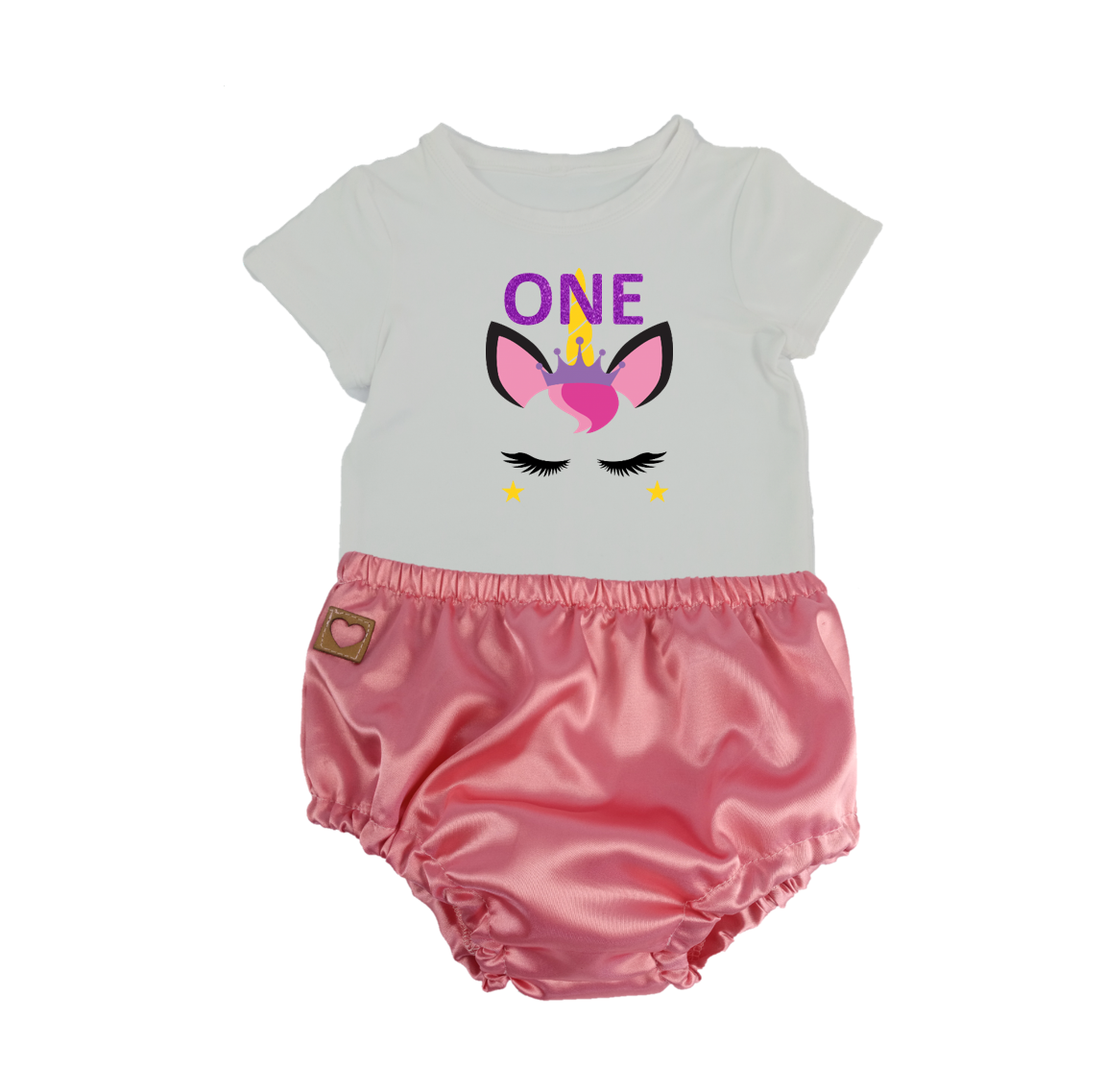 My first birthday-Pink nappy cover & shirt-Unicorn 2 | Shop Today. Get ...