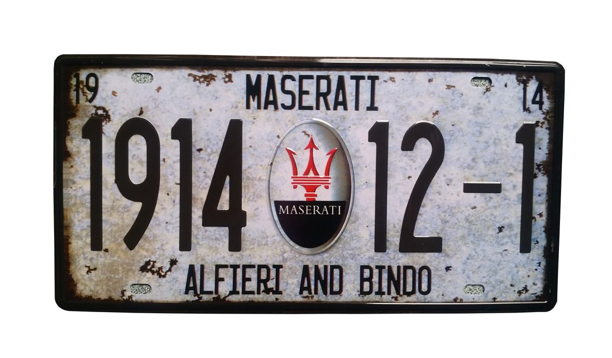 Aankopen - Maserati - Retro Vintage Metal Wall Plate | Shop Today. Get ...