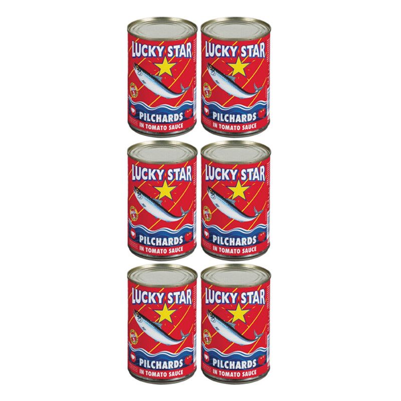 Lucky Star Pilchards In Tomato Sauce - 6 x 400g | Shop Today. Get it ...
