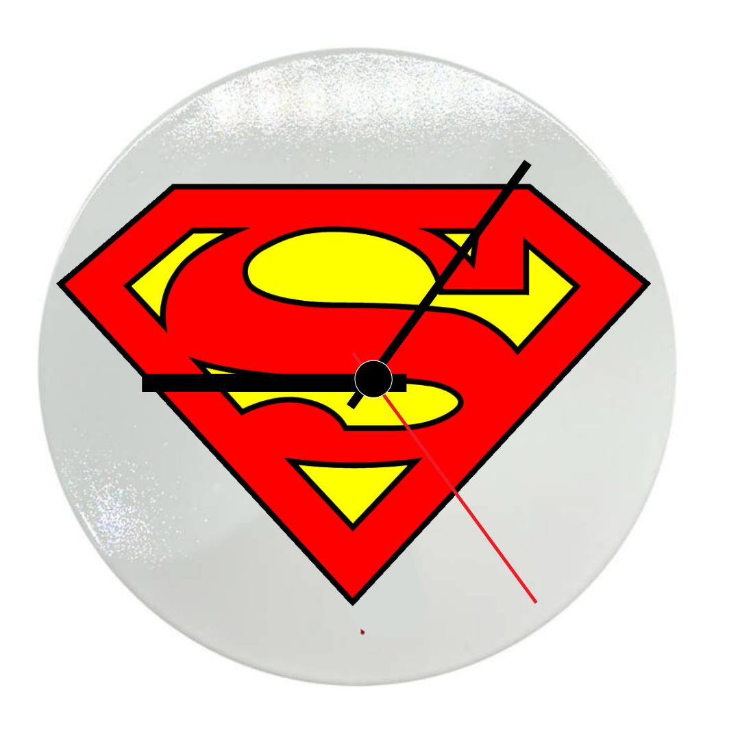 Superman White Ceramic Battery Powered Analogue Wall Clock | Shop Today ...