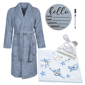 Hospital Set-Denim Blue-Winter Gown, Swaddle & Birth Ann sign ...