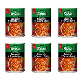 Rhodes Spaghetti In Tomato Sauce - 6 x 410g | Shop Today. Get it ...