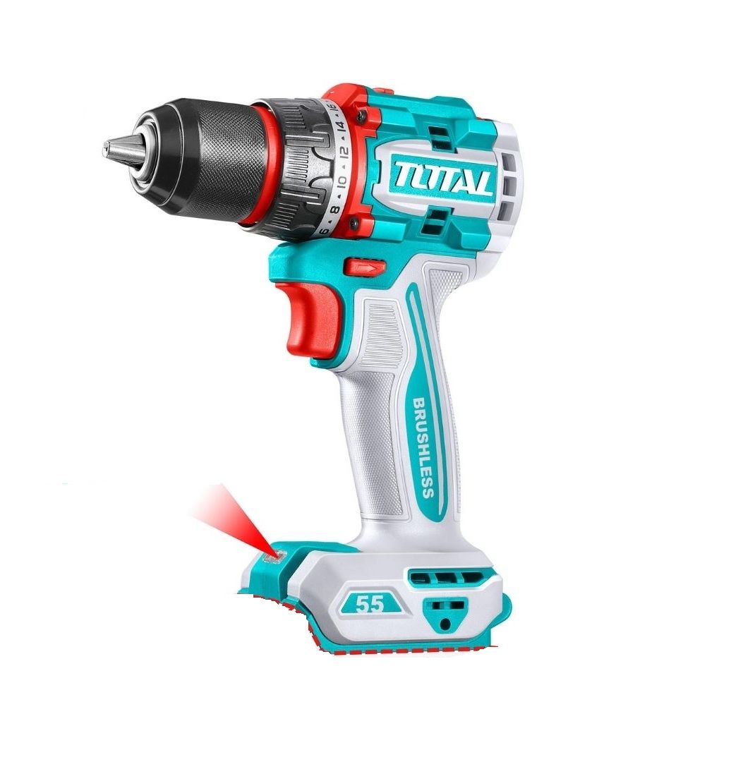 Total Compact Brushless Cordless Drill 20V 2000Rmp 55Nm 13Mm - 2 Pack ...