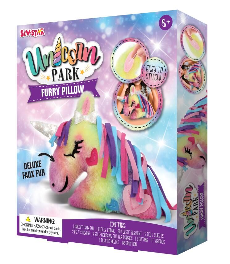 Sew-Star Make your Own Unicorn Furry Pillow Craft Kit | Shop Today. Get ...