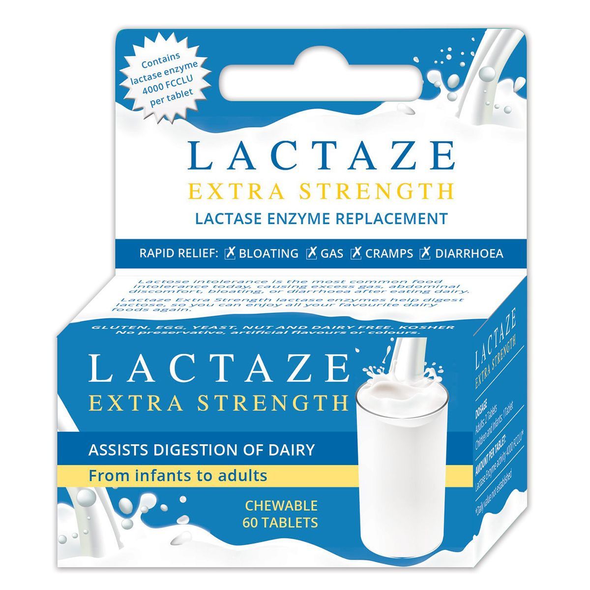 Lactaze Extra Strength (Chewable Tablets) 60's | Shop Today. Get it ...