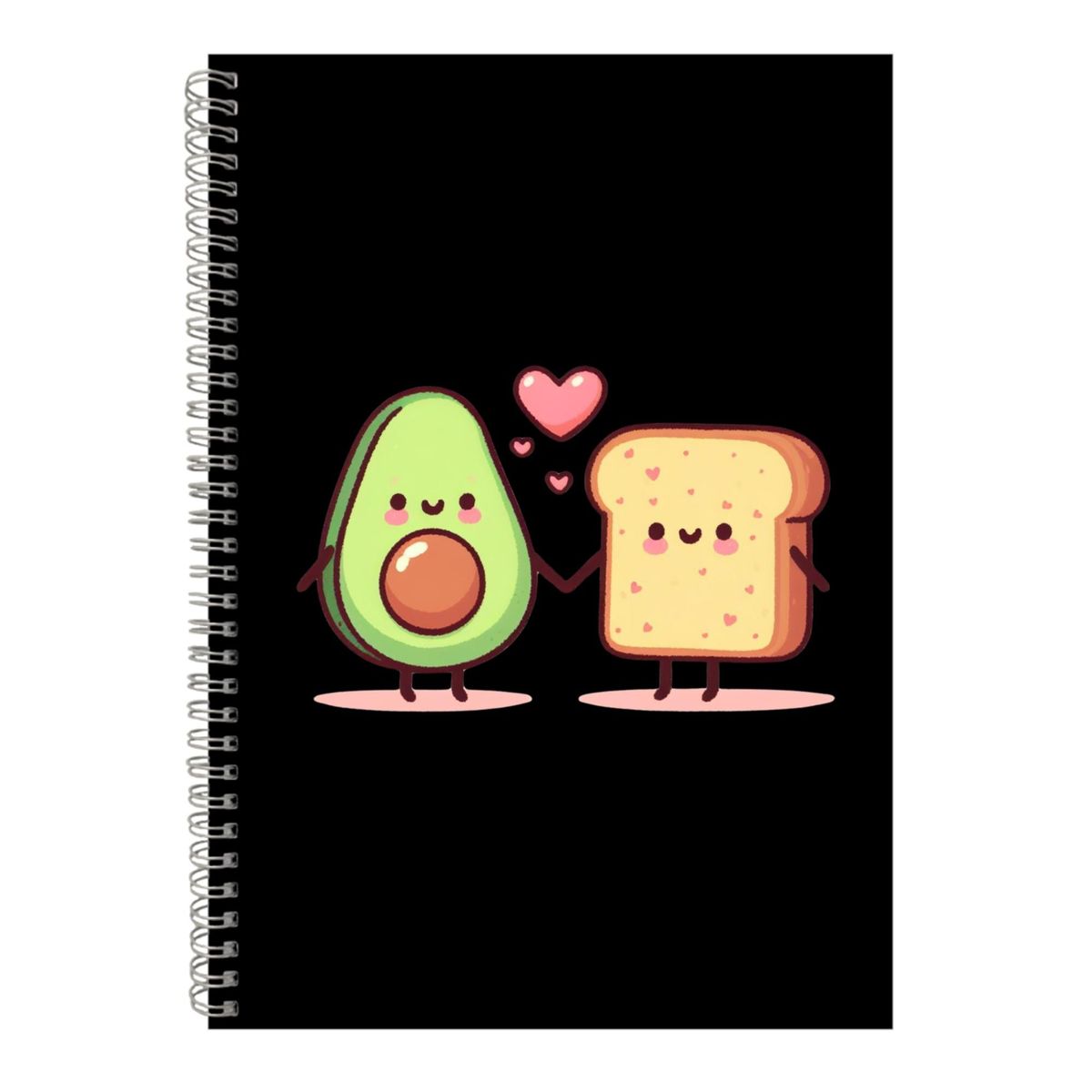 Avo A4 Notebook Spiral Lined Matching Couples Graphic Notepad Present ...