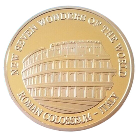 2007 Seven Wonders of The World The Roman Colosseum Italy Gold Plated ...
