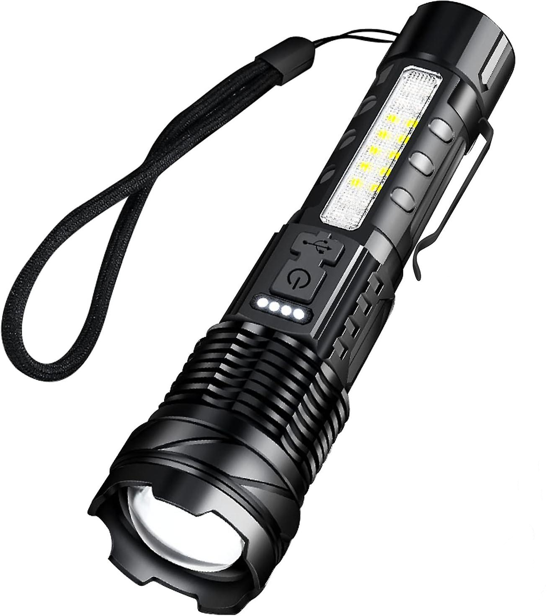 Torch Led - Rechargeable 7 Modes Battery Powered Flashlight | Shop ...