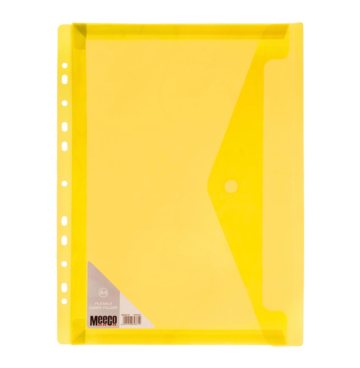 Meeco Fileable Carry Folder - A4 - Yellow - Pack of 5 | Shop Today. Get ...