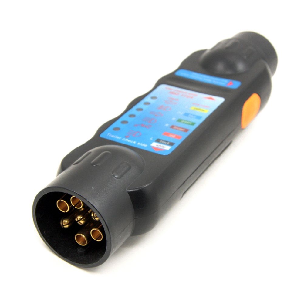 T4U Vehicle 7 Pin Trailer Towing Light Cable Circuit Plug Socket Tester ...