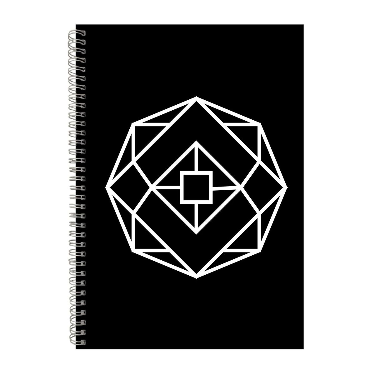 Geometric Optical Illusion Shape Notebook Geometry Gift Idea A4 Notepad ...