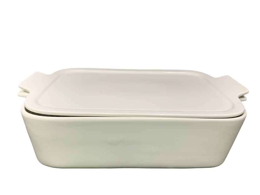 Porcelain White Baking Dish With Lid Casserole Dish | Shop Today. Get ...