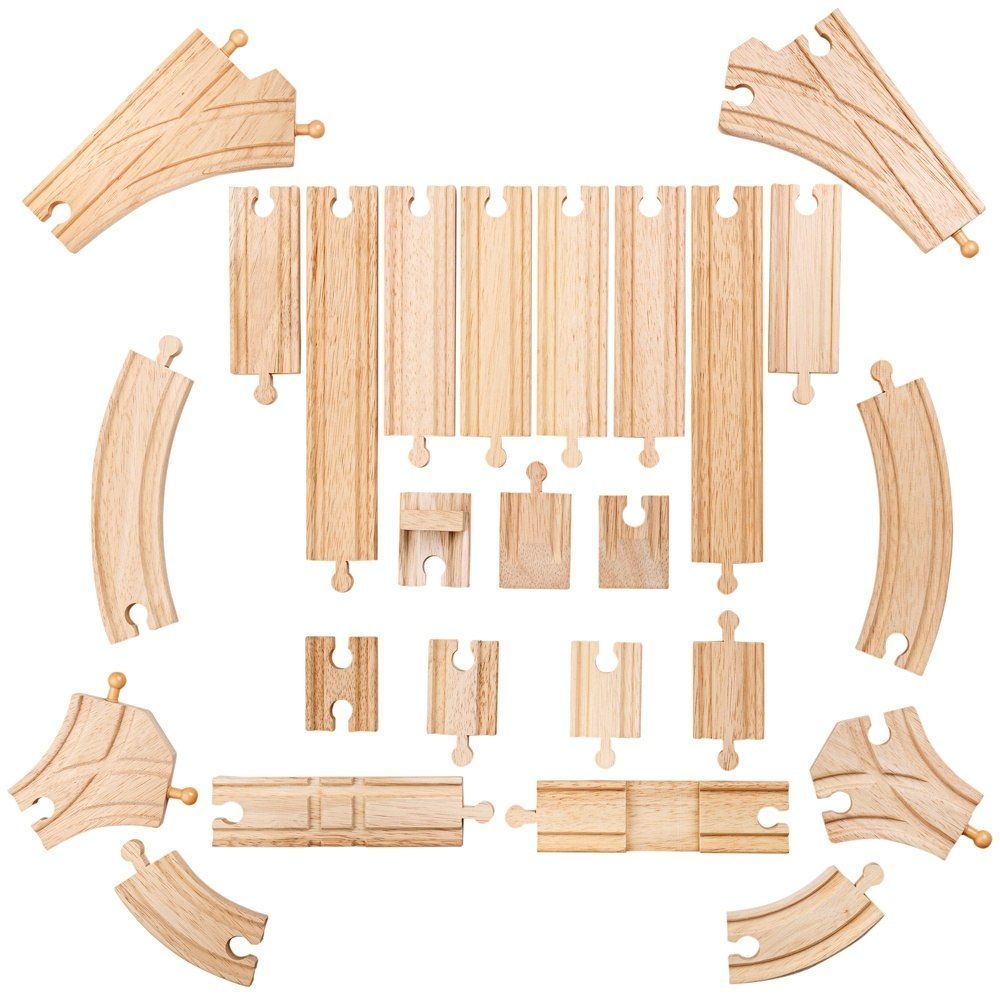 Bigjigs Rail Low Level Wooden Train Track Expansion Pack | Shop Today ...