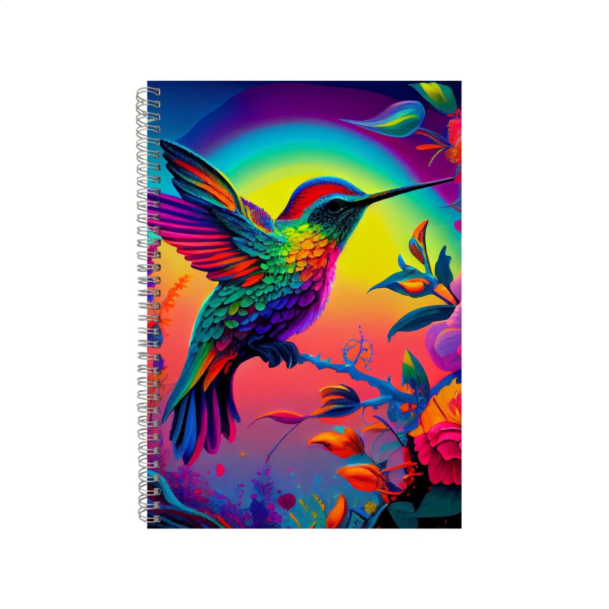 Cute Colorful Hummingbird Notebook Gift Idea A4 Notepad Pad 73 | Shop ...