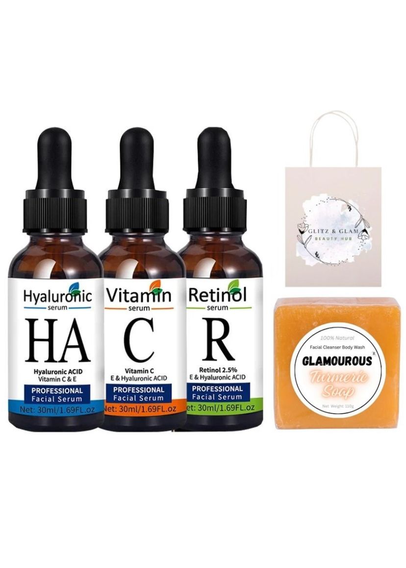 Face Serum Set with Glamorous Tumeric Facial Soap | Shop Today. Get it ...