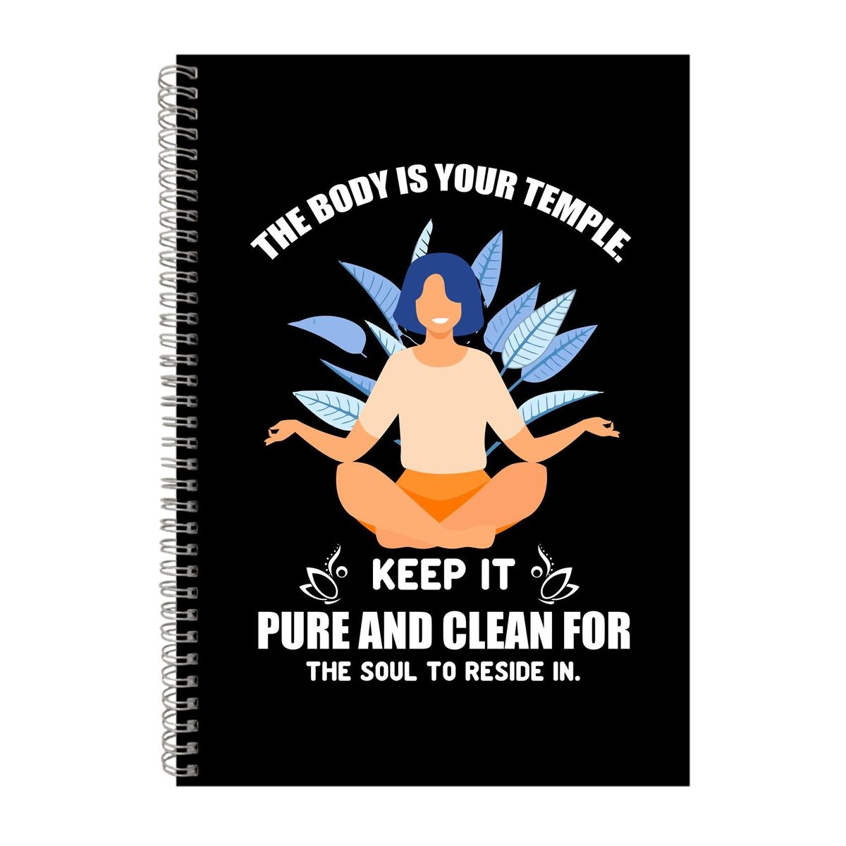 Keep It Pure And Clean Notebook Yoga Gift Idea A4 Notepad 152 | Shop ...