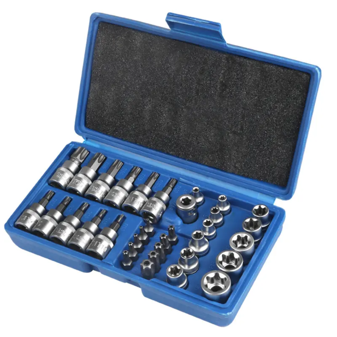 KR Torx Bit Socket Set Tools 3/8'' (34-Piece) | Shop Today. Get it ...