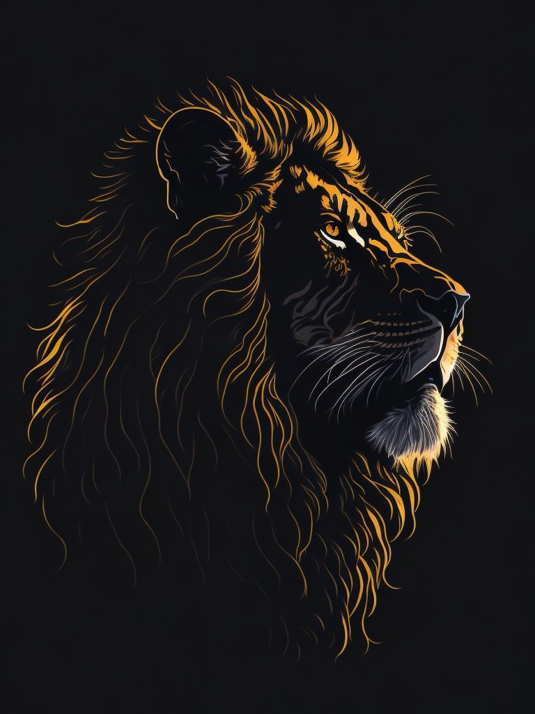 Canvas Wall Art - Silhouette Lion Sunset L01 Artwork | Shop Today. Get ...