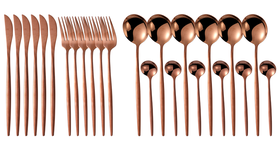 Jane Becker 24-Piece Stainless Steel Cutlery Set - Premium Quality ...