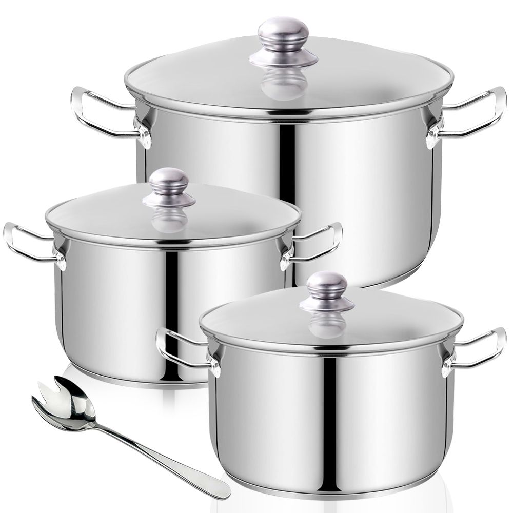 Set of 7 - Capsuled Heavy Bottom Stainless Steel Cookware Combo Set ...