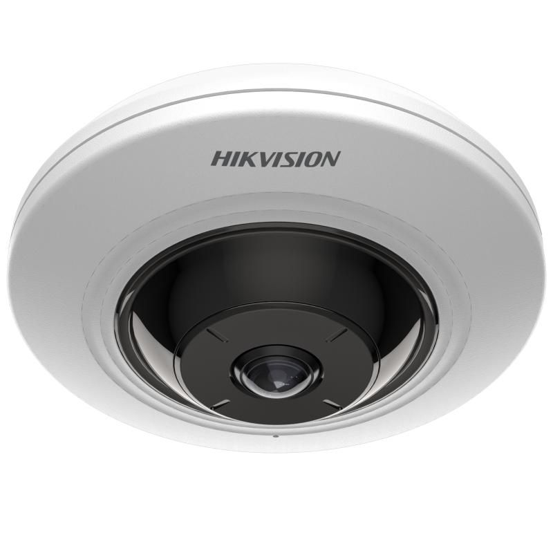 Hikvision 5MP Fixed Fisheye Dome Network Camera, 180 Degrees Wide ...