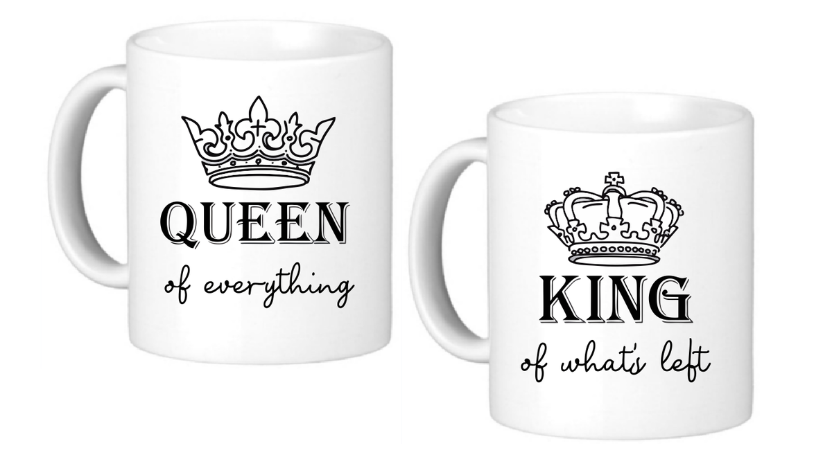 King and Queen Couples Mug Set | Shop Today. Get it Tomorrow ...