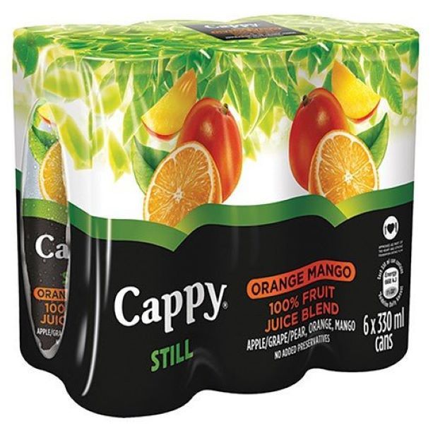 Cappy Still Orange Mango Can 330ml 6 Pack | Shop Today. Get it Tomorrow ...