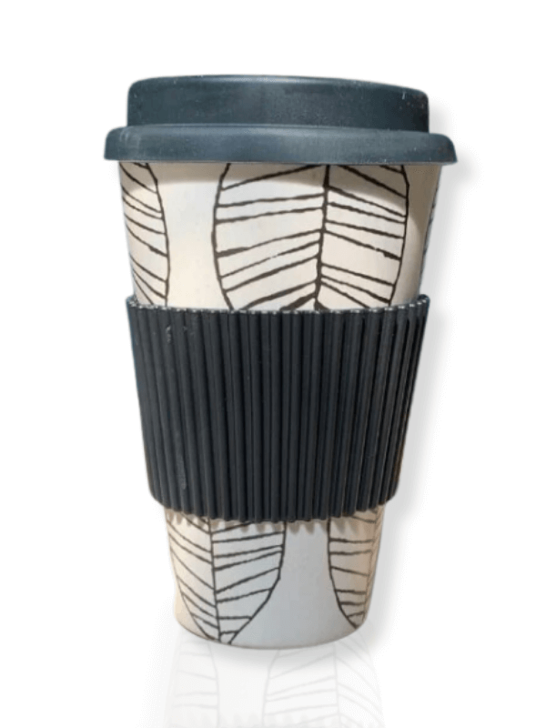 Bamboo Travel Mug for Coffee - Leak Proof Tumbler with Lid - 425ml ...