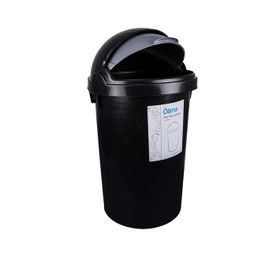 Dustbin - Flip-Top Dustbin - Plastic - Black - 25L | Shop Today. Get it ...