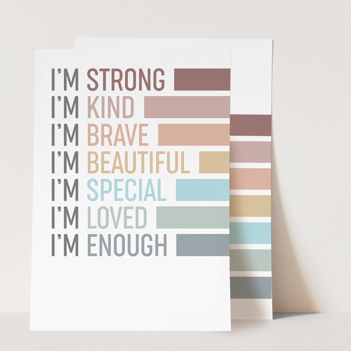 Kids Wall Art / Conscious Poster: Self-Affirmations Pastel | Shop Today ...