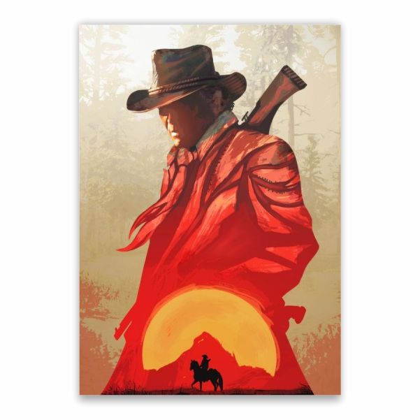 Arthur Morgan Sunset Poster - A1 | Shop Today. Get it Tomorrow ...