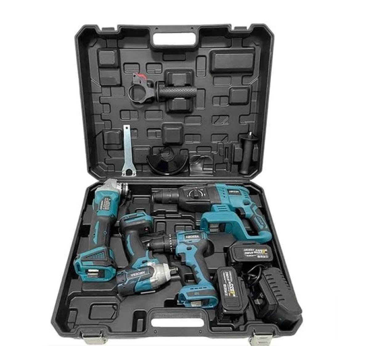 48V Power Tool Set Multifunction Combination with Chargeable Cordless ...