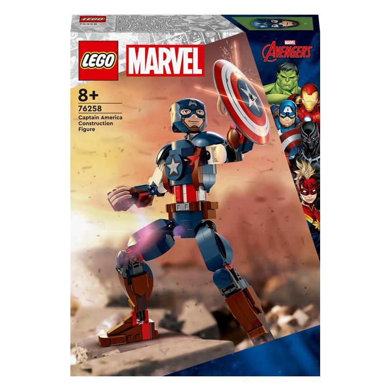 LEGO® Marvel Captain America Construction Figure 76258 Building Toy Set ...
