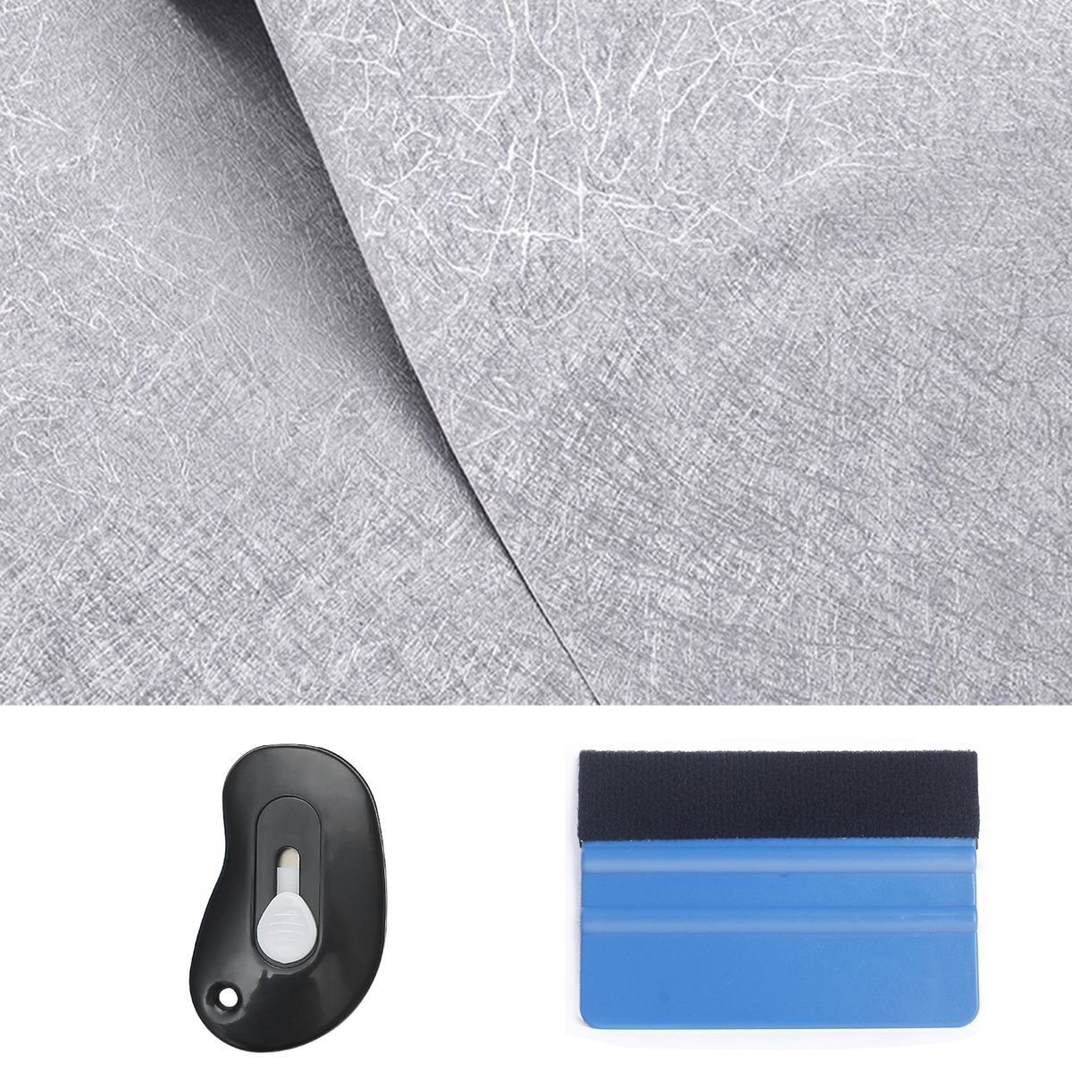 Silver Silk Wallpape Peel and Stick Self Adhesive Contact Paper | Shop ...