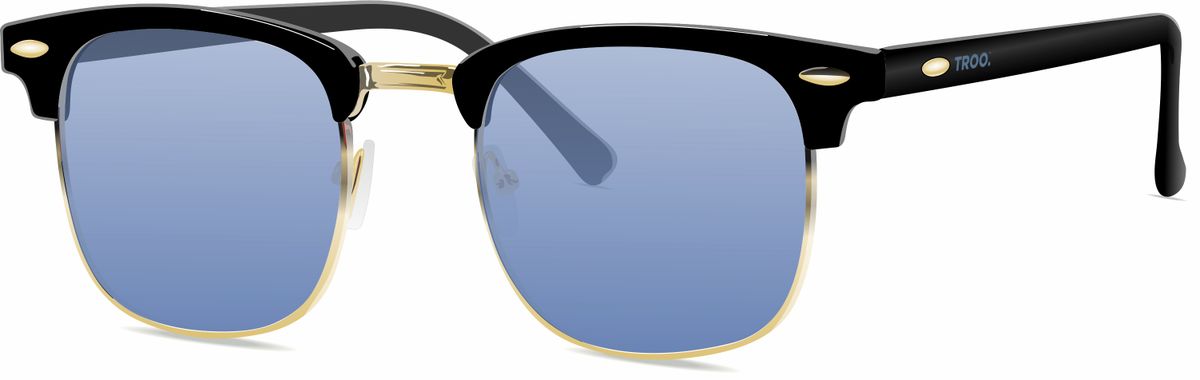 TROO Polarised Photochromic Blue Light Blocking Halfrim Glasses (TV ...