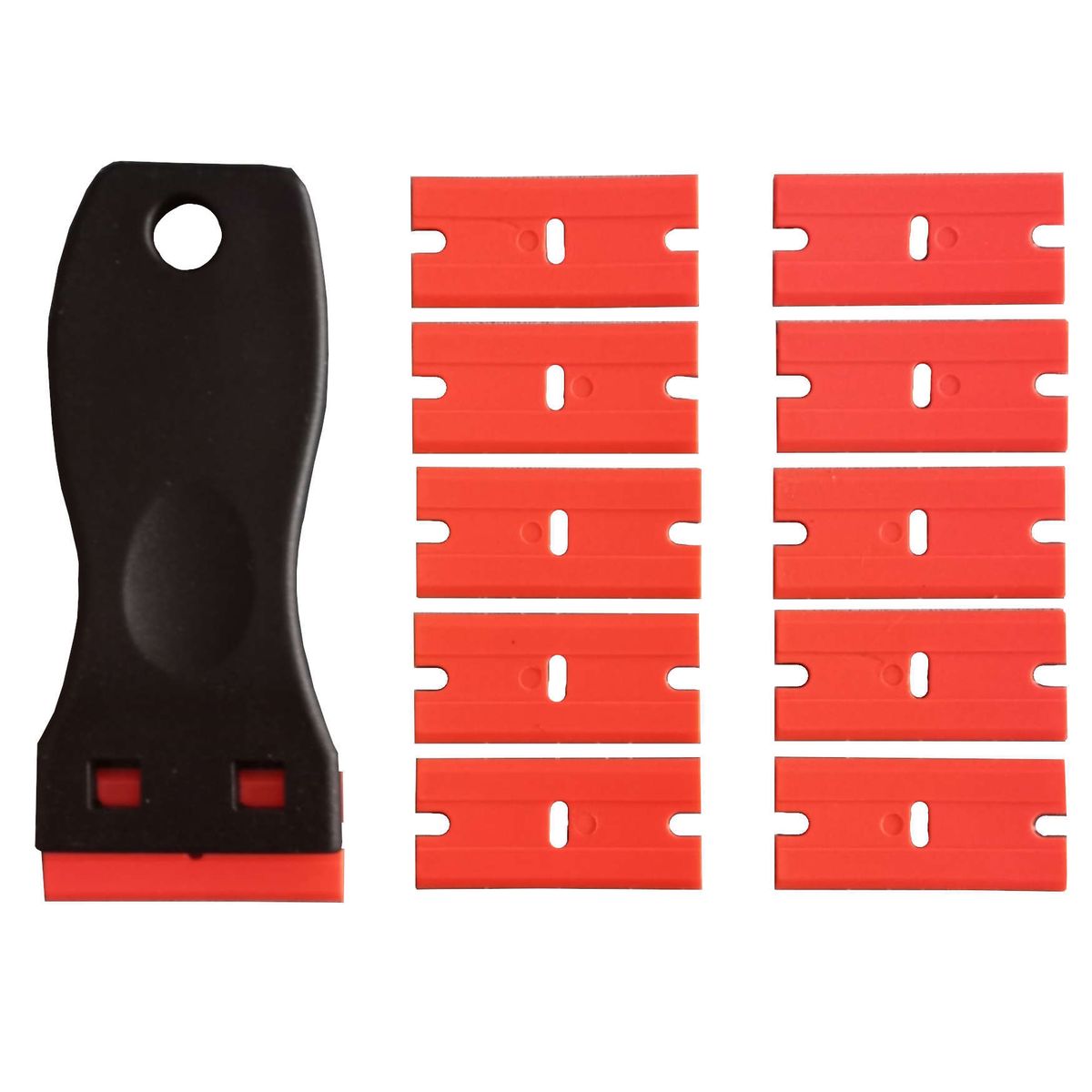 Plastic Scraper Black And 10 Extra Plastic Razor Blades | Shop Today ...