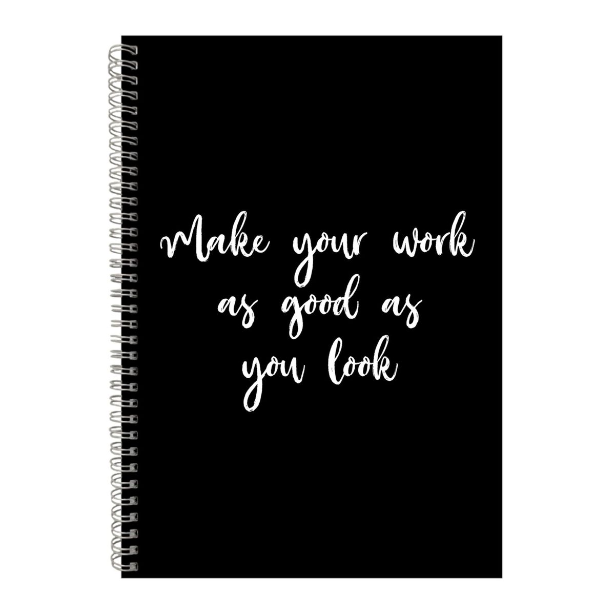 Looks A4 Notebook Spiral Lined Motivational Sayings Graphic Notepad ...