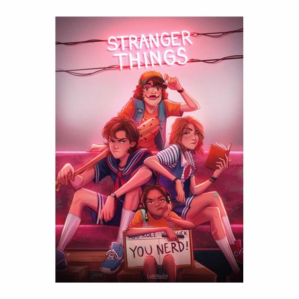 Stranger Things Cartoon - A1 Poster | Shop Today. Get it Tomorrow ...