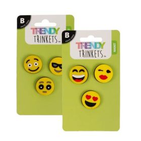 Trendy Trinkets - Assorted Emoji Magnets 3 Piece Bulk Pack x2 | Shop ...