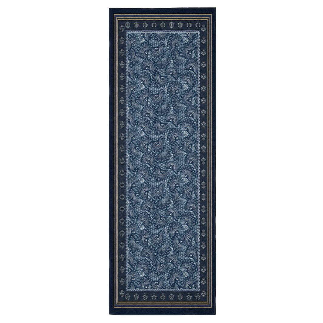 Cape Art Velva ShineClassic Blue Floral Pattern Runner Rug | Shop Today ...