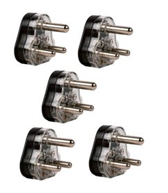 Set of 5 - 3 Pin Plug Top | Shop Today. Get it Tomorrow! | takealot.com