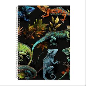 Lizard Watercolor Set Dark Gift Idea A4 Notepad 211 | Shop Today. Get ...