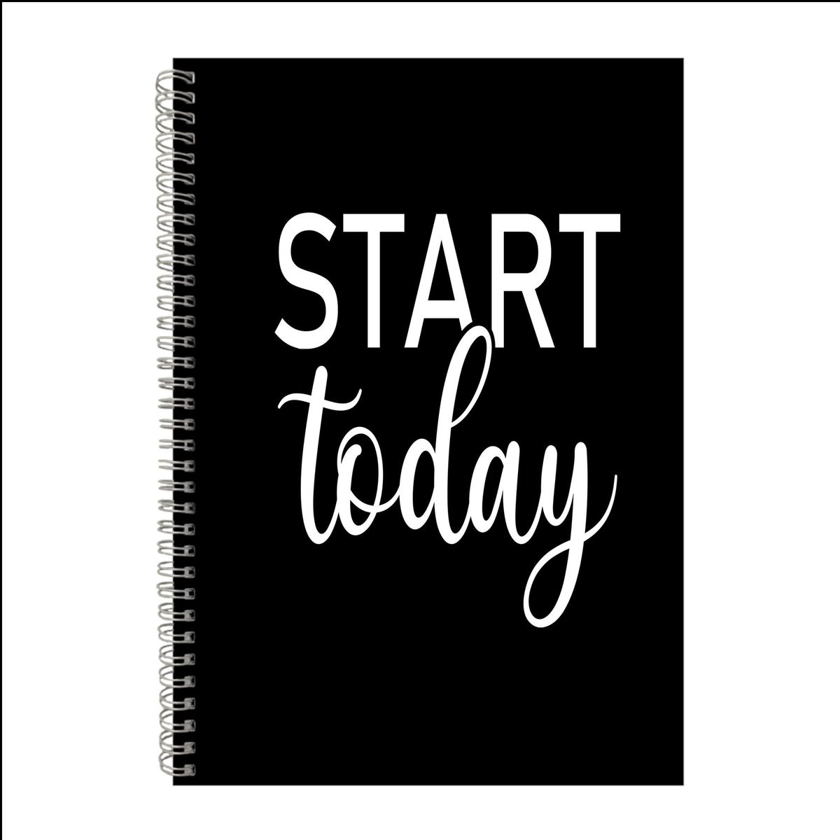 Start A4 Notebook Pad Lines Trendy Motivational Graphic Design Present ...