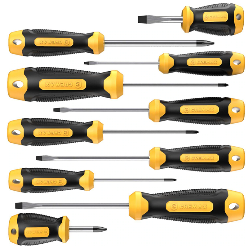 Portable Black and Yellow 10 Piece Screwdriver Set CM-TH007 | Shop ...
