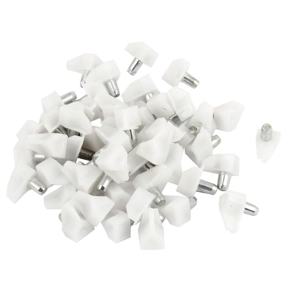 DIY Shelf Studs Pegs with Metal Pin Shelves Support Set of 100 (white ...
