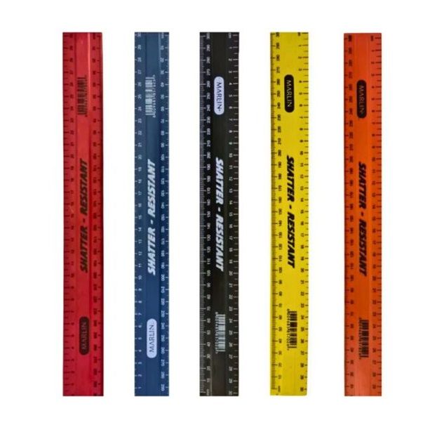 Marlin: Shatter-Resistant Ruler 30cm (Set of 5) | Shop Today. Get it ...