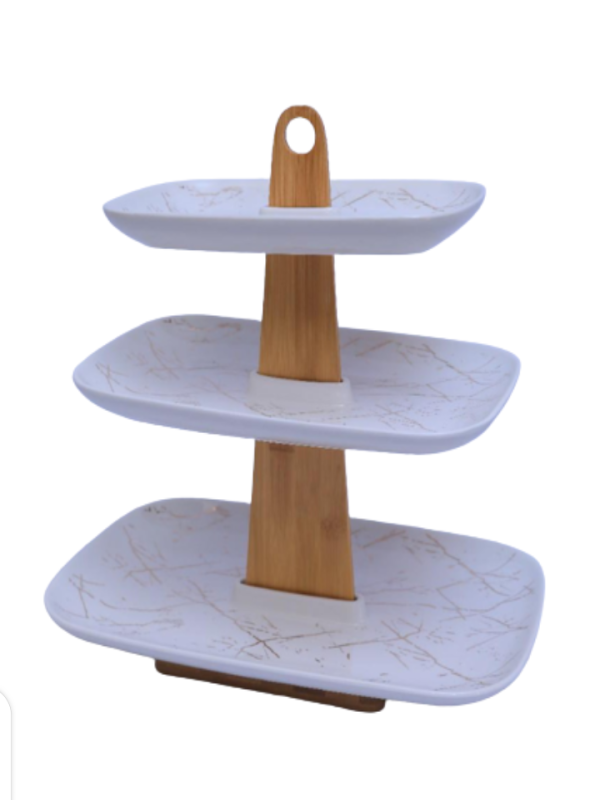 3 Tier Cake Stand With Wooden Core | Shop Today. Get it Tomorrow ...