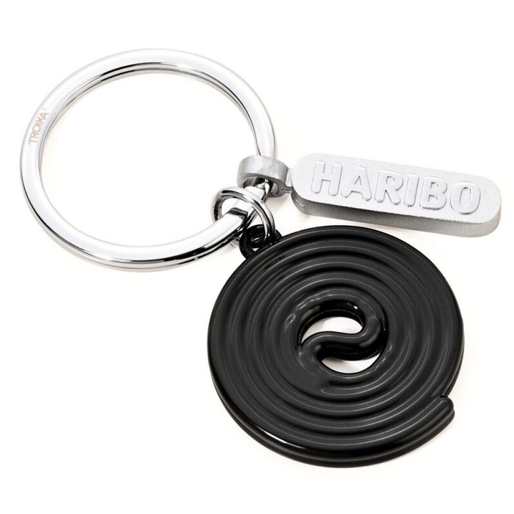 TROIKA Keyring: HARIBO Liquorice & HARIBO Logo Tag on Split Ring Key ...
